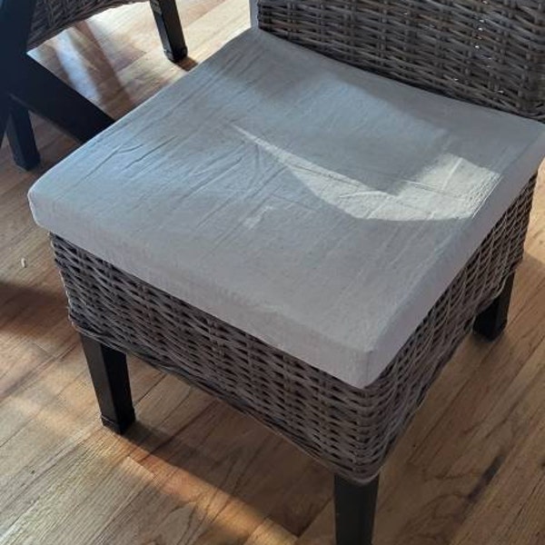 Parson Linen Chair Cover Slipcover Minimalist Style Short - Etsy