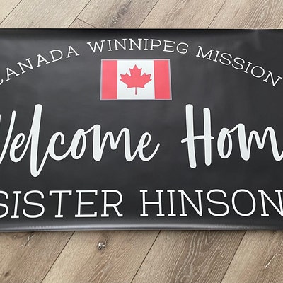 Missionary Banner Welcome Home Sign Choose Your Options - Etsy