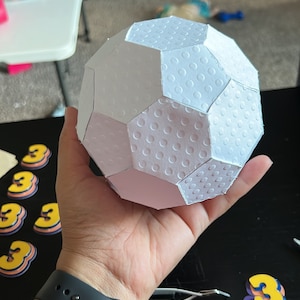 DIY Papercraft Football,printable Football,paper Ball,football Toy ...