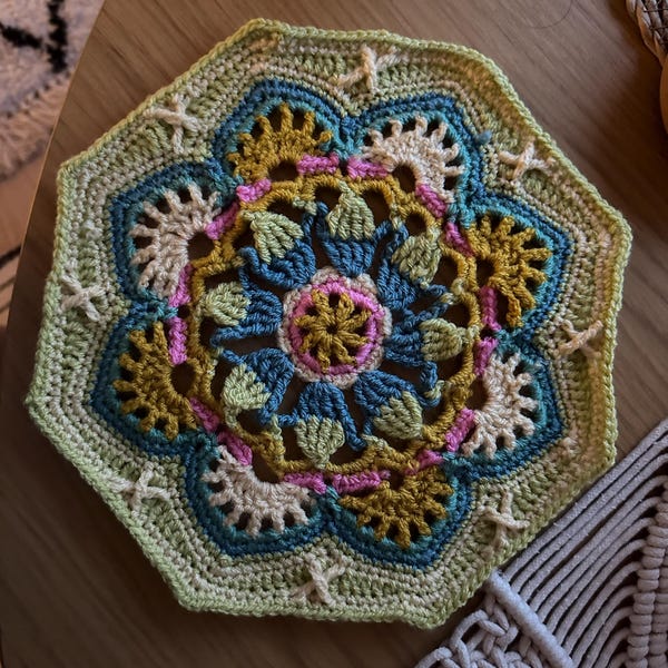 Persian Tiles Crochet Blanket Pattern & Yarn Pack: Marrakesh Colorway ...