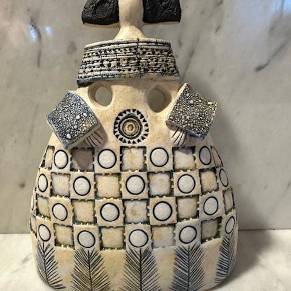 Ceramic Sculpture Menina Original Figurative Women, Home Decor Garden ...