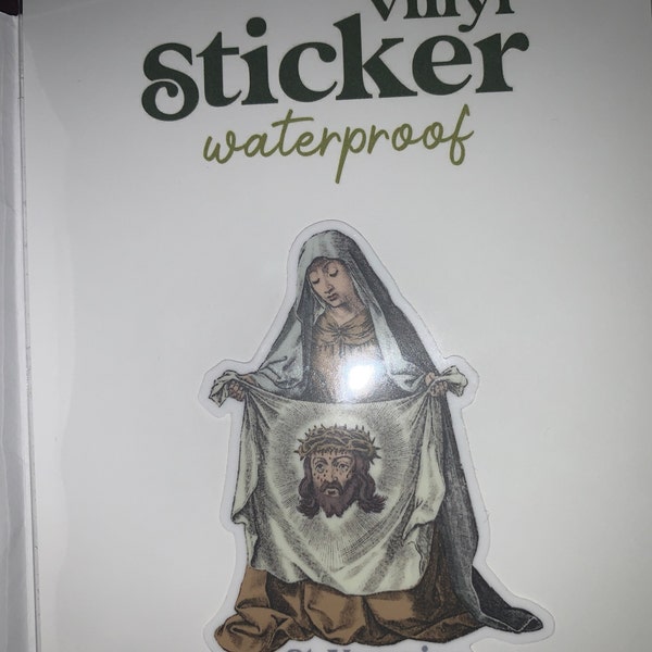 St. Veronica Waterproof Sticker | Catholic Sticker | Patron Saint ...
