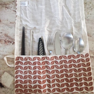 Cutlery Roll Carry Your Utensils for Lunch Box, Picnic, Road Trips and ...