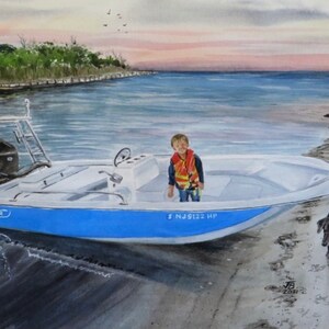 Custom Painting 12x18 CENTER CONSOLE Hand Made Art - Etsy
