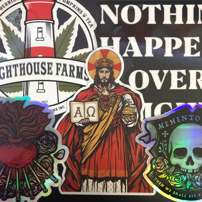 Large 4 Ave Christus Rex Sticker - Etsy