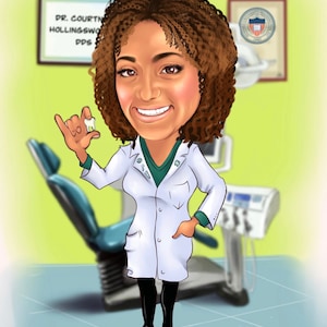 Custom Cartoon Portrait From Your Photo / Personalized Cartoon | Etsy