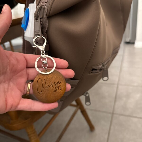 Diaper Bag Tag, Custom Name Keychain, Gift for New Mom - Etsy