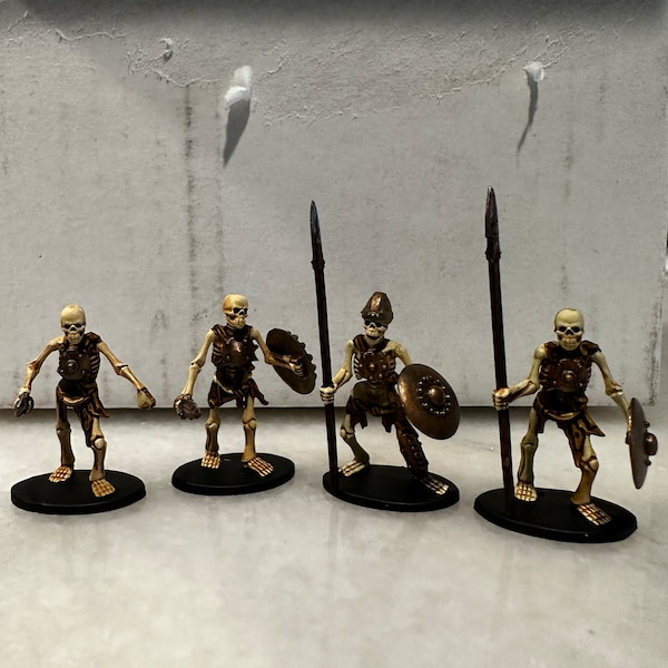 Skeleton Warriors Hand-painted Miniatures Army Builder / D&D Dnd ...