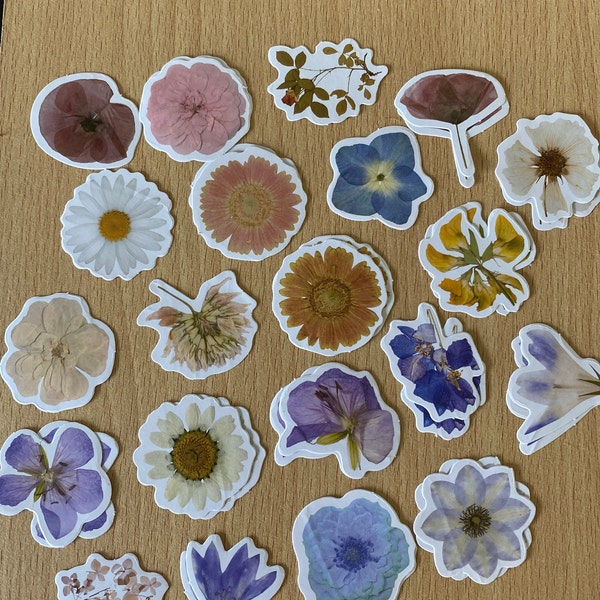 46pcs Flower Stickers Pack, Journaling,planner, Journal,diary Stickers ...