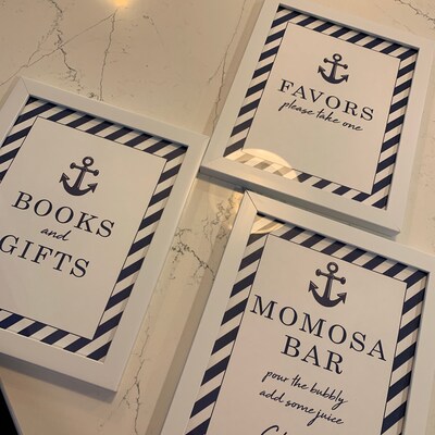 Navy & White Striped Digital Paper Graduated Stripes Striped - Etsy