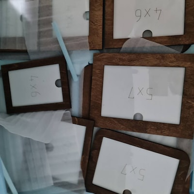 Wall-mounted Photo Frame Collage Split in Two Family Wall Decor Family ...