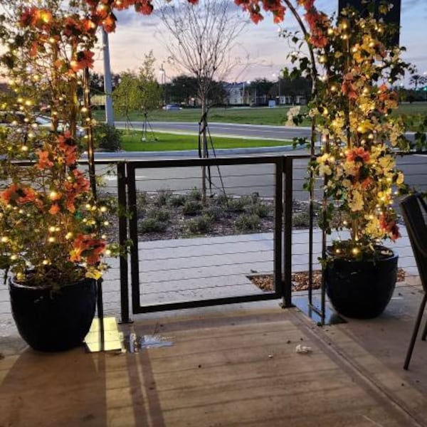 Custom Heavy Metal Wedding Arch 7 1/2' X 5' Wide Walk Through Double ...