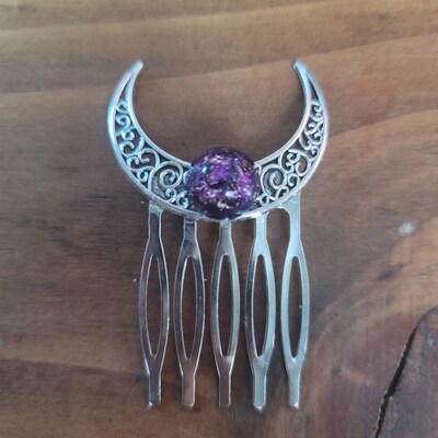 Moon Hair Comb Handfasting Hair Comb Wedding Hair Comb Goddess Hair ...