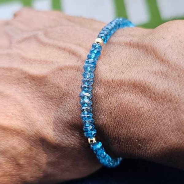 Andalusite Bracelet, RARE Gemstone, Gold Filled Jewelry, Dainty ...