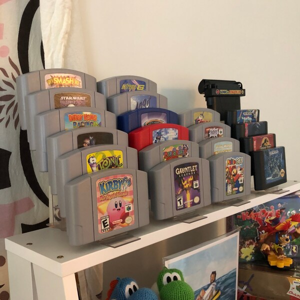 4-pack of Retro Game Stands (display 24 Games!) - Etsy