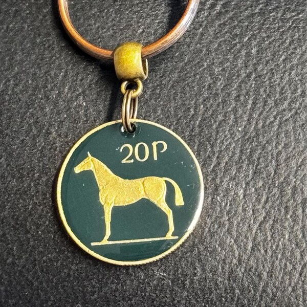 Lucky Silver Sixpence Keyring / Old Irish Coin / Greyhound & Harp /1928 ...