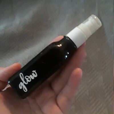 Glow Serum Label Glow Label for Dropper Bottle Hand Lettered Label - Etsy