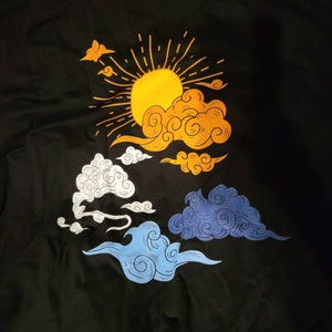 Aroace Sweatshirt Gift Aro Ace Sun Clouds Aromantic Asexual - Etsy