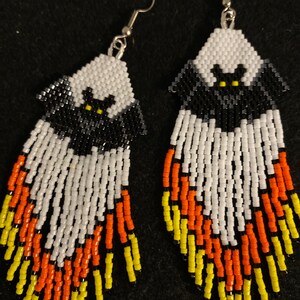 Fishtail Seed Bead Earring Pattern Brick Stitch Crescent Moon - Etsy