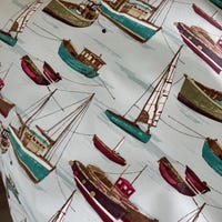 Nautical Upholstery Fabric, Sea Turtle Fabric, Blue Ocean Fabric, Coral ...