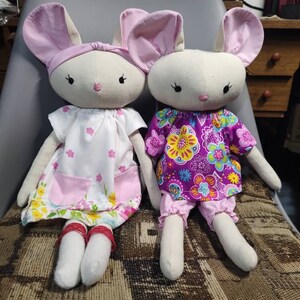 Mouse Sewing Pattern PDF make a Cloth Mouse Doll / Stuffed Animal Toy ...