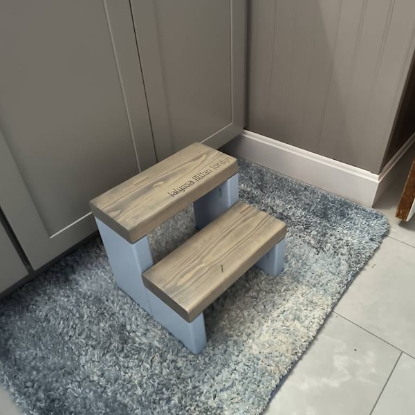 Personalized Modern Kids Step Stool, Personalized Kid Step Stool ...