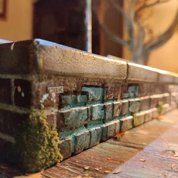 12 Cement Fingerboard Park Bench / Ledge With Graffiti / Weathering ...