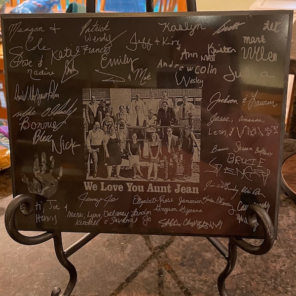 Handwritten Signature Commemorative Award and Recognition Plaques, Team ...