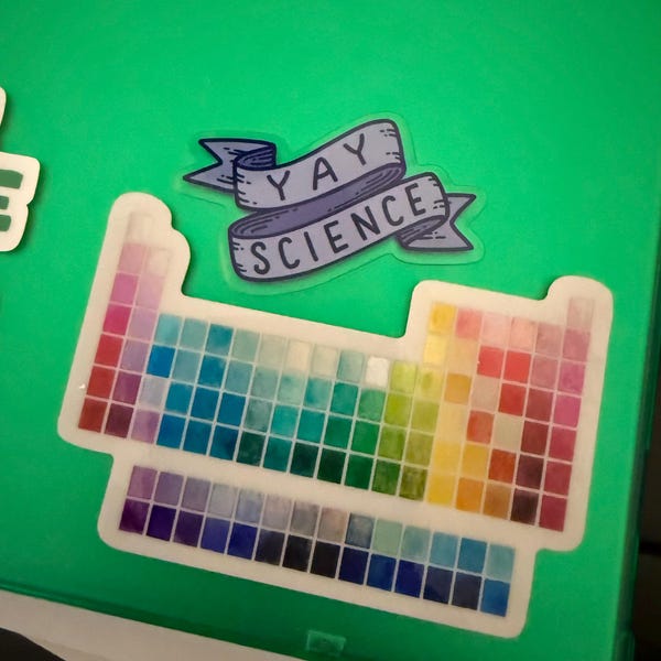 Sticker // Vinyl Holographic Periodic Table, Science Art 3 Inches ...