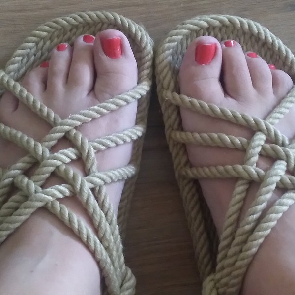 Handmade Rope Sandals - 2 Pair Savings Bundle - Mix and Match - Mens ...