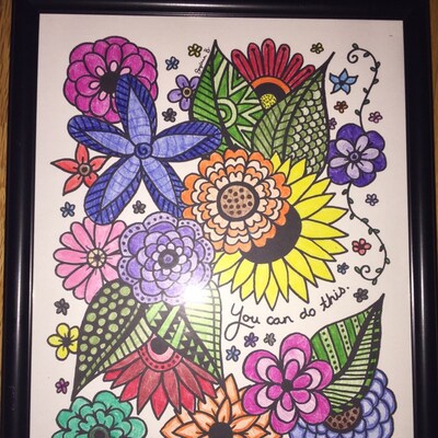 Eating Disorder Recovery Printable Adult Coloring Page - Etsy