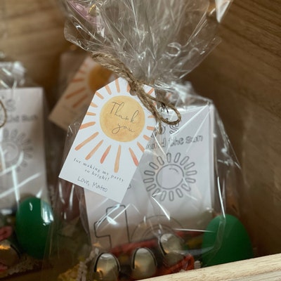 Sun Birthday Favor Tags Template, Sunshine Gift Labels, First Trip ...