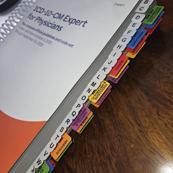 2026 ICD-10-CM - Tabbing System | Medical Coding Tabs | Book Tabs (book ...