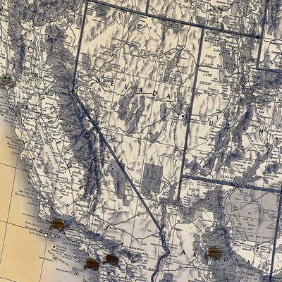 Silver & Gold Cruise Ship Push Pins, Golden Nautical Pushpin, Unique ...