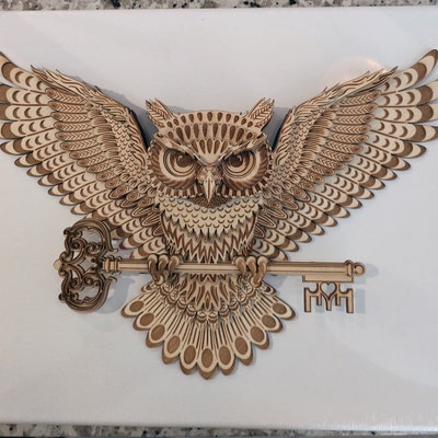 Multilayer Owl Mandala 12 Layers for Laser, Cutter Machines, Home Decor ...