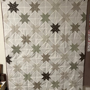 Six-pointed Star Foundation Paper Piecing Pattern, FPP, Quilt Block ...