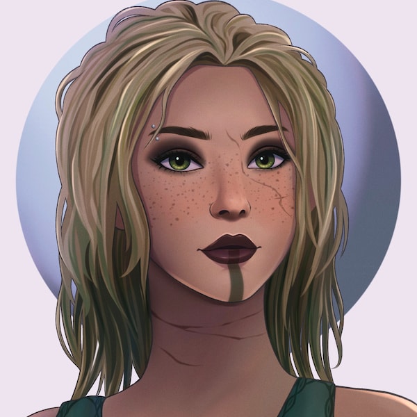 Anime Character Art Commission / Custom OC Fantasy Headshot / Detailed ...