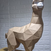 Alpaca, Lama Paper Craft, Digital Template, Origami, PDF Download DIY ...