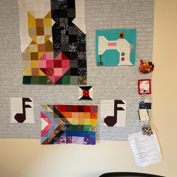 Sewing Machine Quilting Sewing Quilt Block PDF Pattern - Includes ...