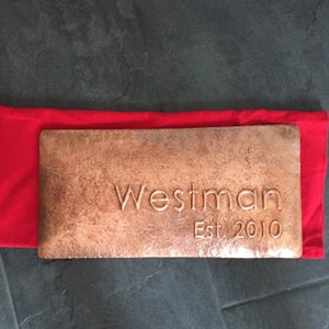 Hand Hammered Custom Copper Sign Copper 7th Wedding Anniversary Gift - Etsy