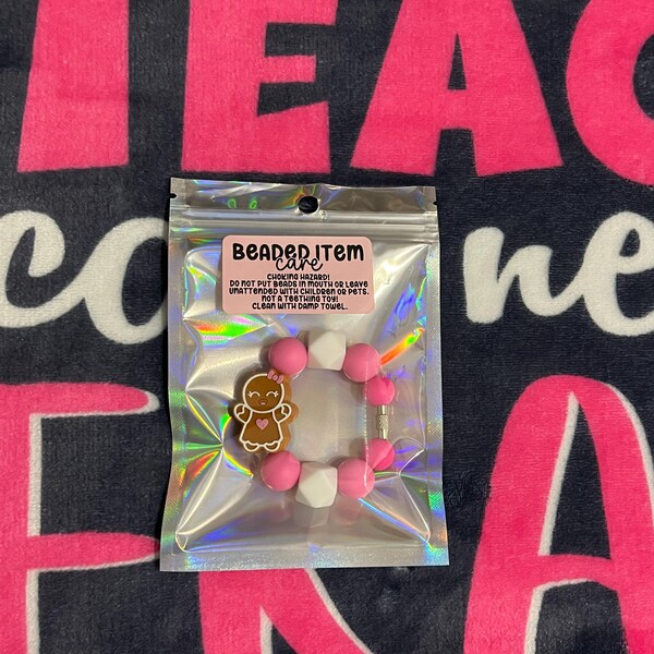 Beaded Item Care 2.25”x1.25” Thermal Printed Small Business Packaging ...