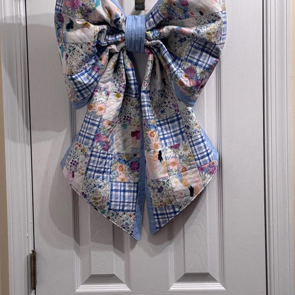 Large Patchwork Quilted Bow Sewing Pattern PDF – Beginner Friendly ...
