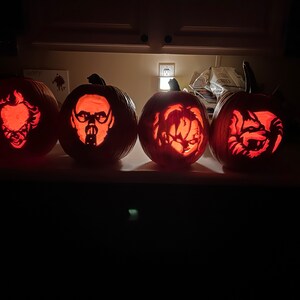 Iconic Totally 80s Printable Pumpkin Carving Stencil: PDF Digital ...