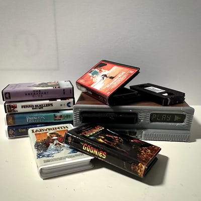 1:6 Scale VCR Video Set, You Pick the Movie Retro 80's 90's Movie ...