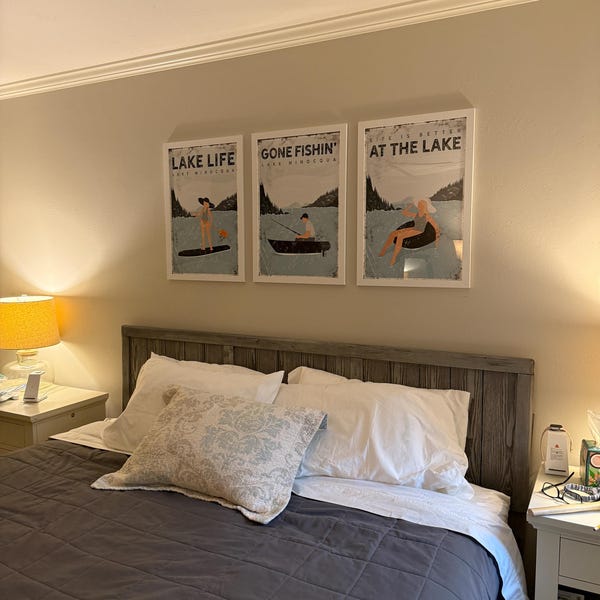 Vintage "lake House Rules" Sign > Navy Blue Sign Art Print, Custom ...