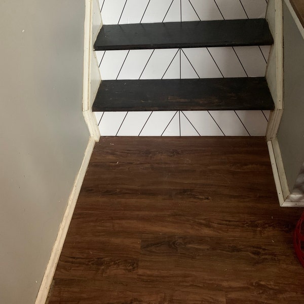 Chevron Stair Riser Decals Vinyl Strips Minimalist Scandinavian Modern ...