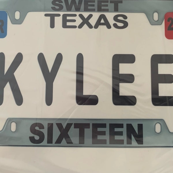 License Plate Edible Cake Topper - Etsy