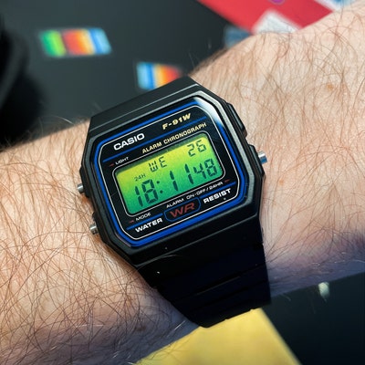 Casio F-91W Monochrome Gradient Filter Screen - Etsy