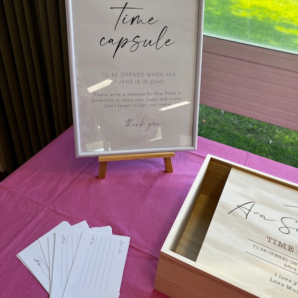 Time Capsule Template, Time Capsule First Birthday, Time Capsule Baby ...