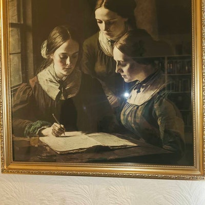 Emily Brontë Writing Artwork Print - Etsy